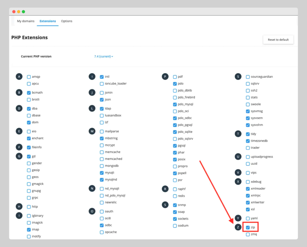 Enable PHP zip extension – CrowdyTheme Support
